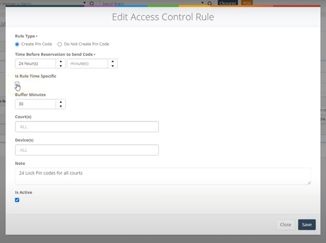 CourtReserve Integration