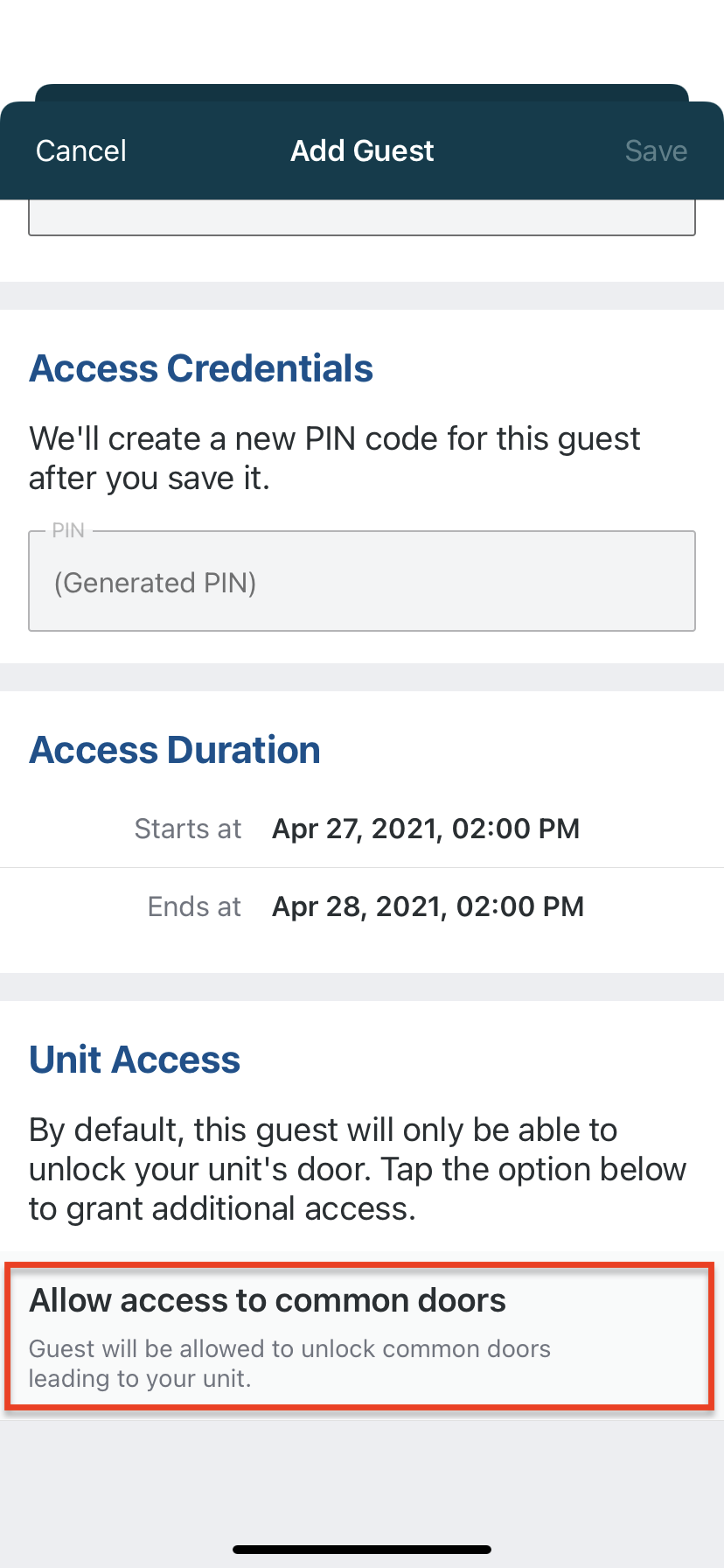 Entry App settings and configuration (web portal)