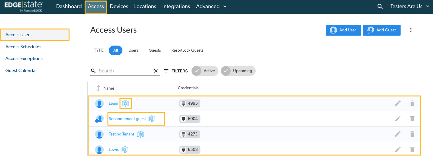 Entry App settings and configuration (web portal)
