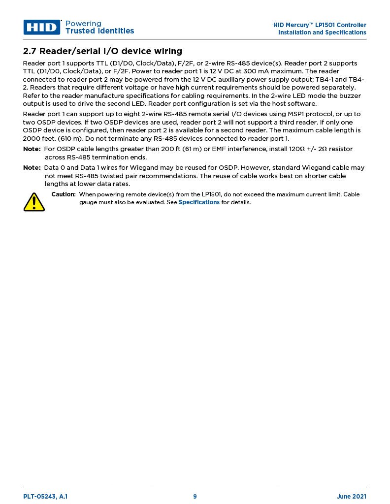 LP1501 (Controller) User Manual – SimpleAccess