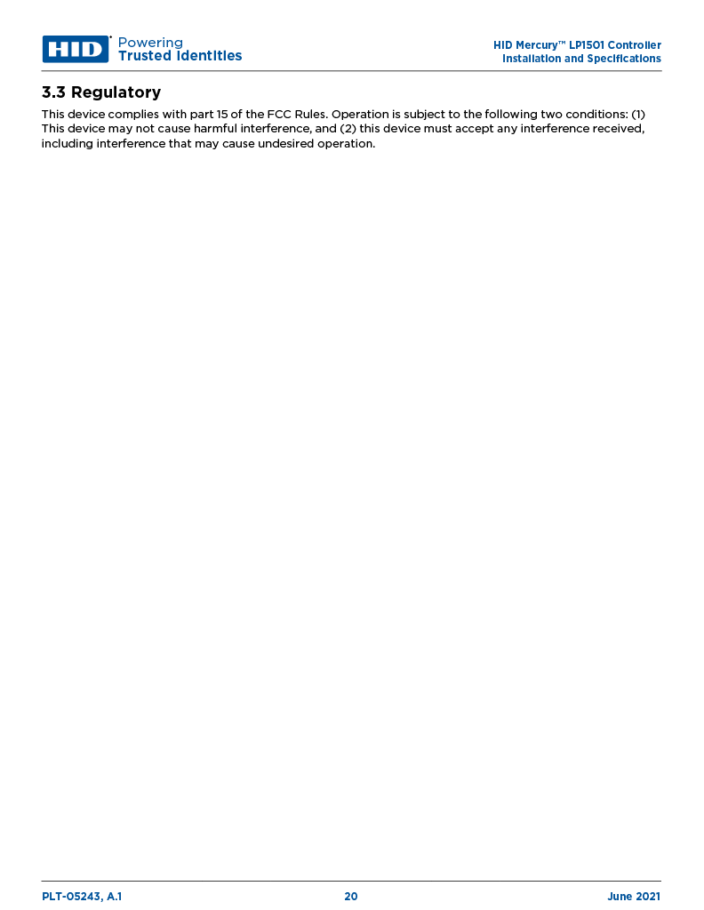 LP1501 (Controller) User Manual – SimpleAccess