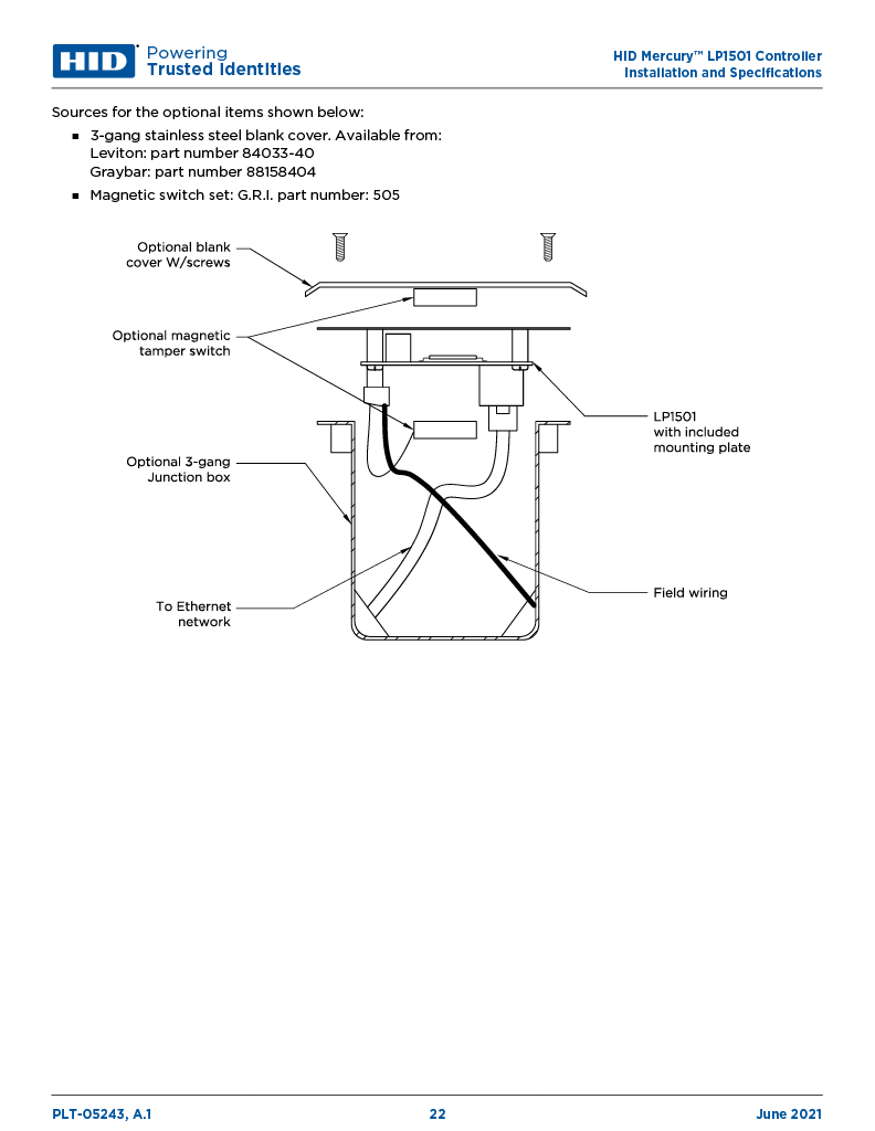 LP1501 (Controller) User Manual – SimpleAccess