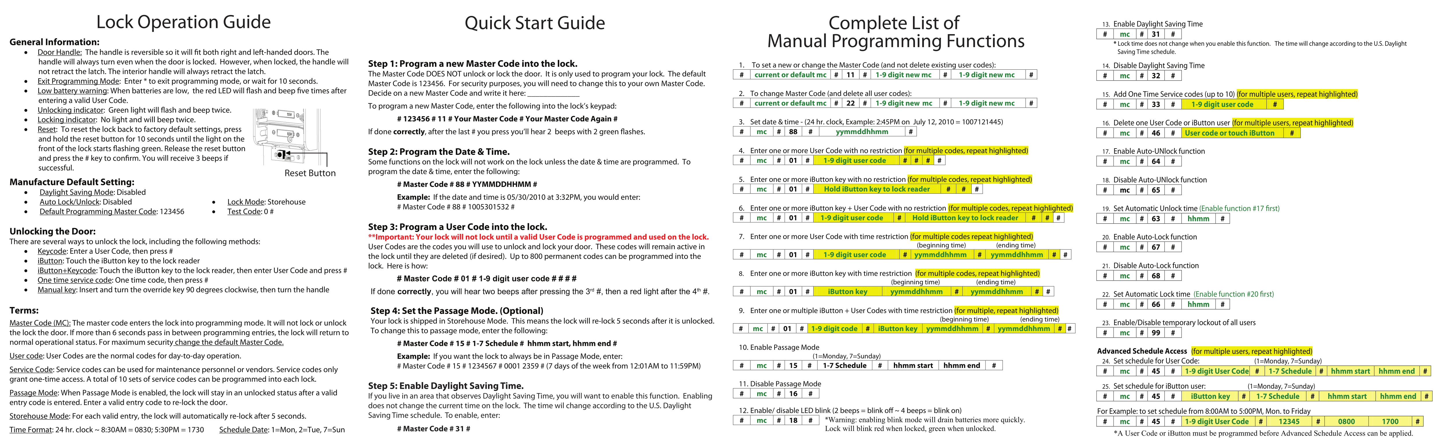 RL2000 Installation and Local Setup (ResortLock)