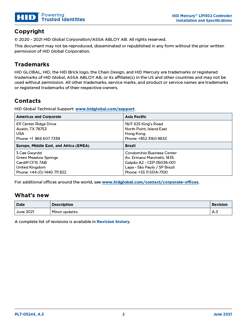 LP1502 (Controller) User Manual – SimpleAccess