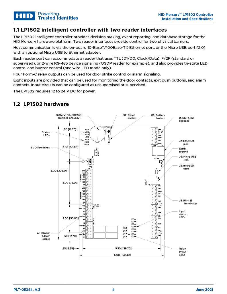 LP1502 (Controller) User Manual – SimpleAccess