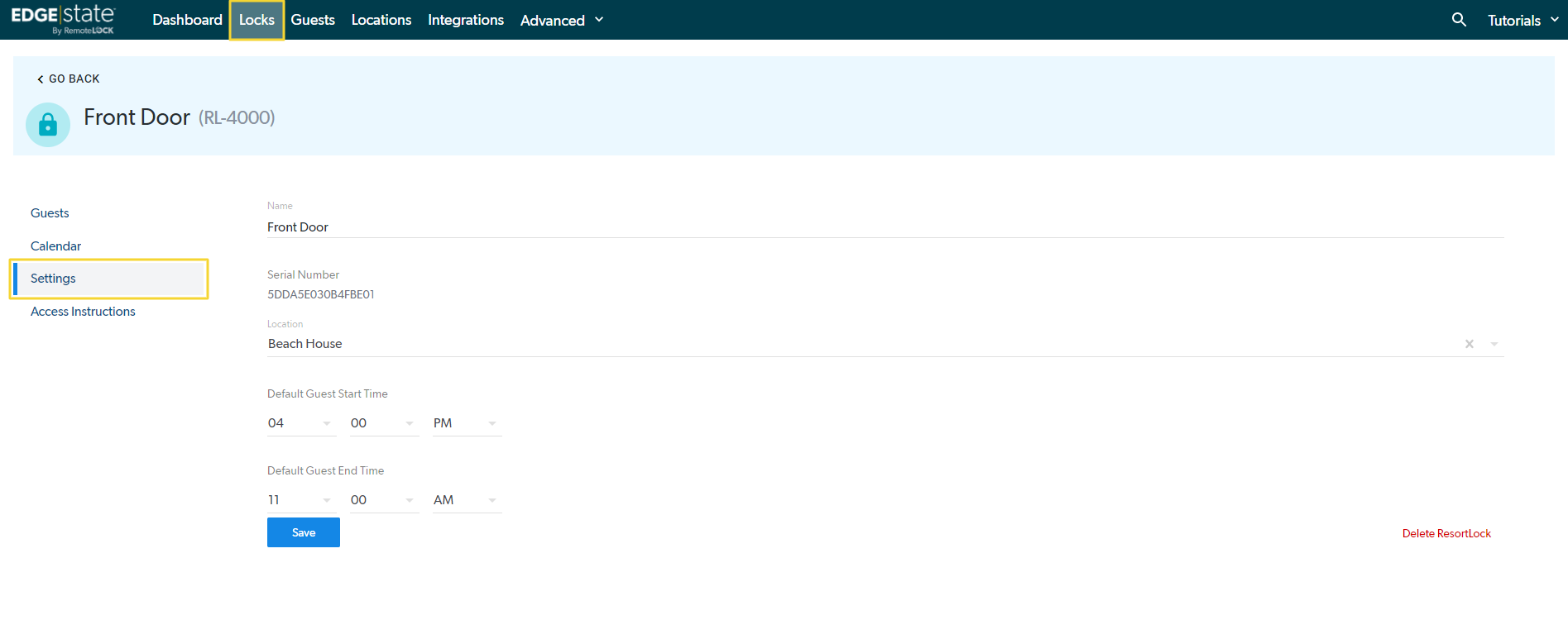 ResortLock: Lock Management
