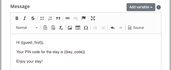 Using Guesty's "Keycode" and Automated Messaging