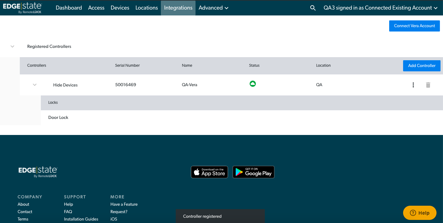 Vera and MiOS Integration overview