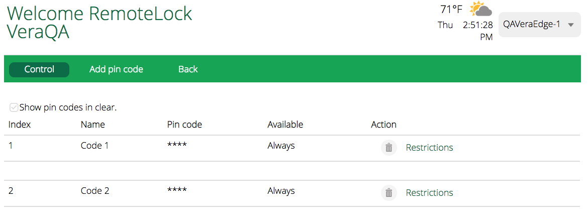 Vera and MiOS Integration overview