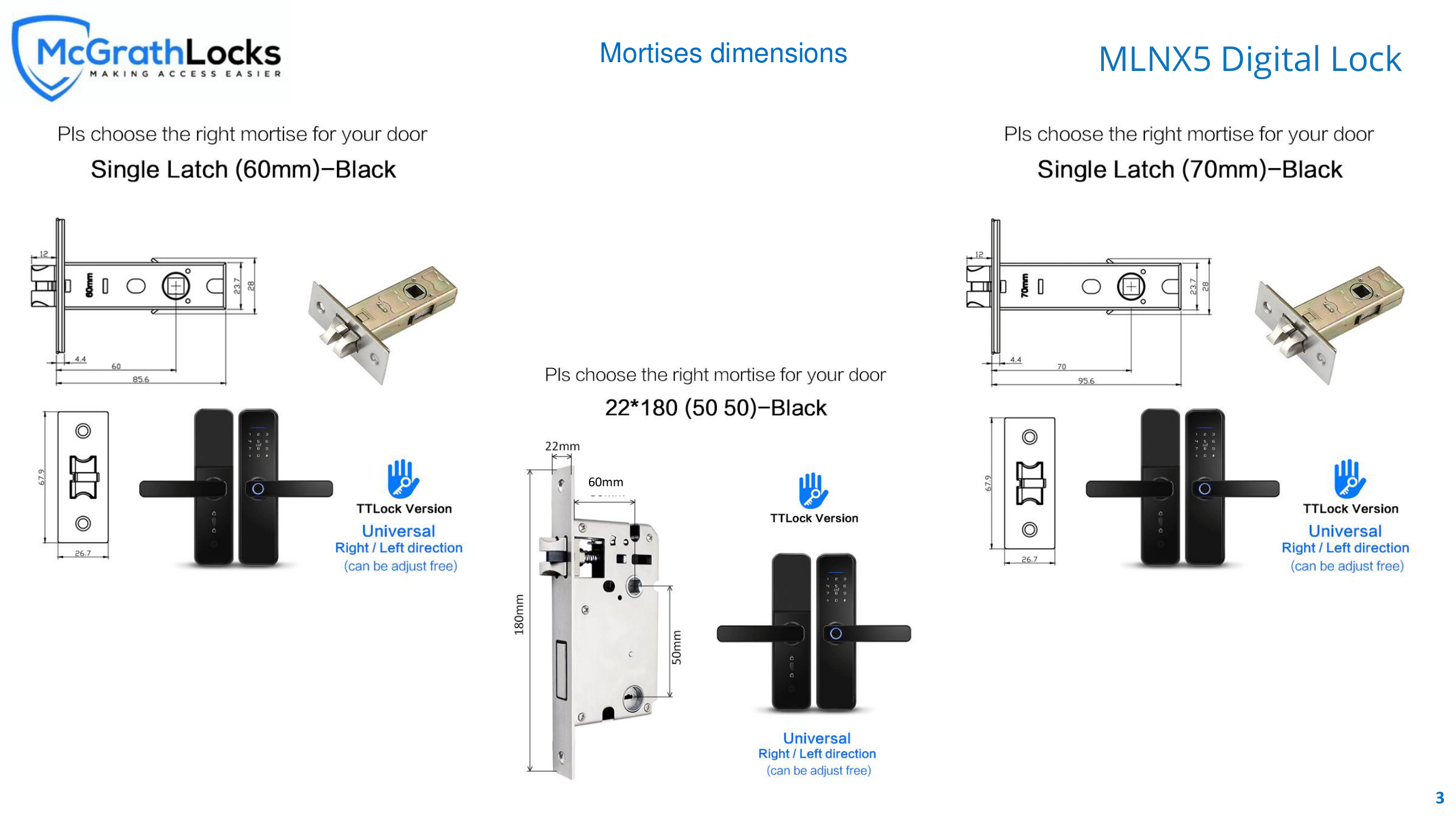 McGrath Locks - NX5: User Manual