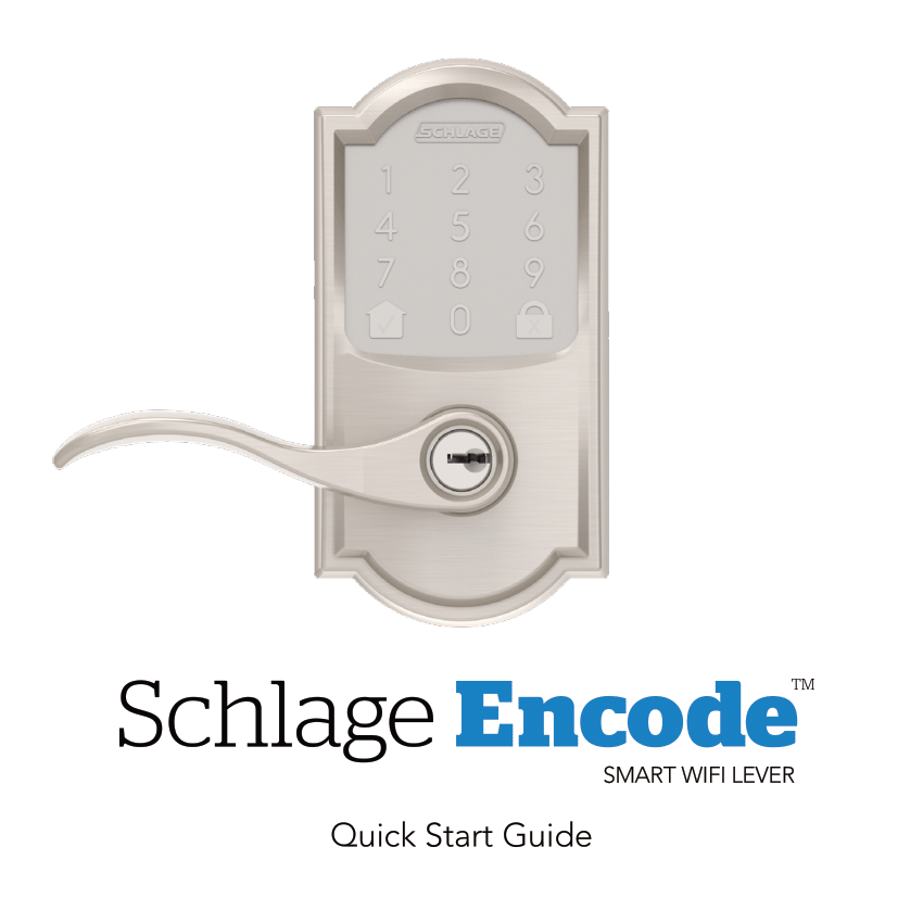 Schlage Encode Lever: Quick Start Guide