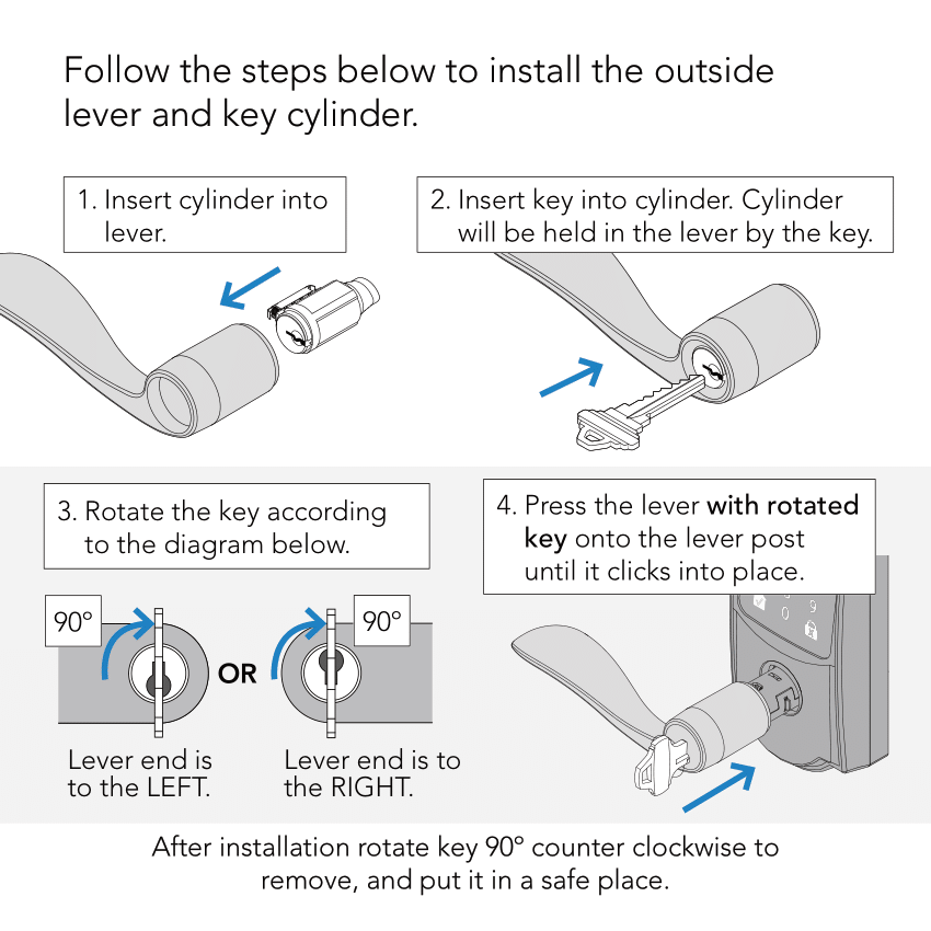 Schlage Encode Lever: Quick Start Guide