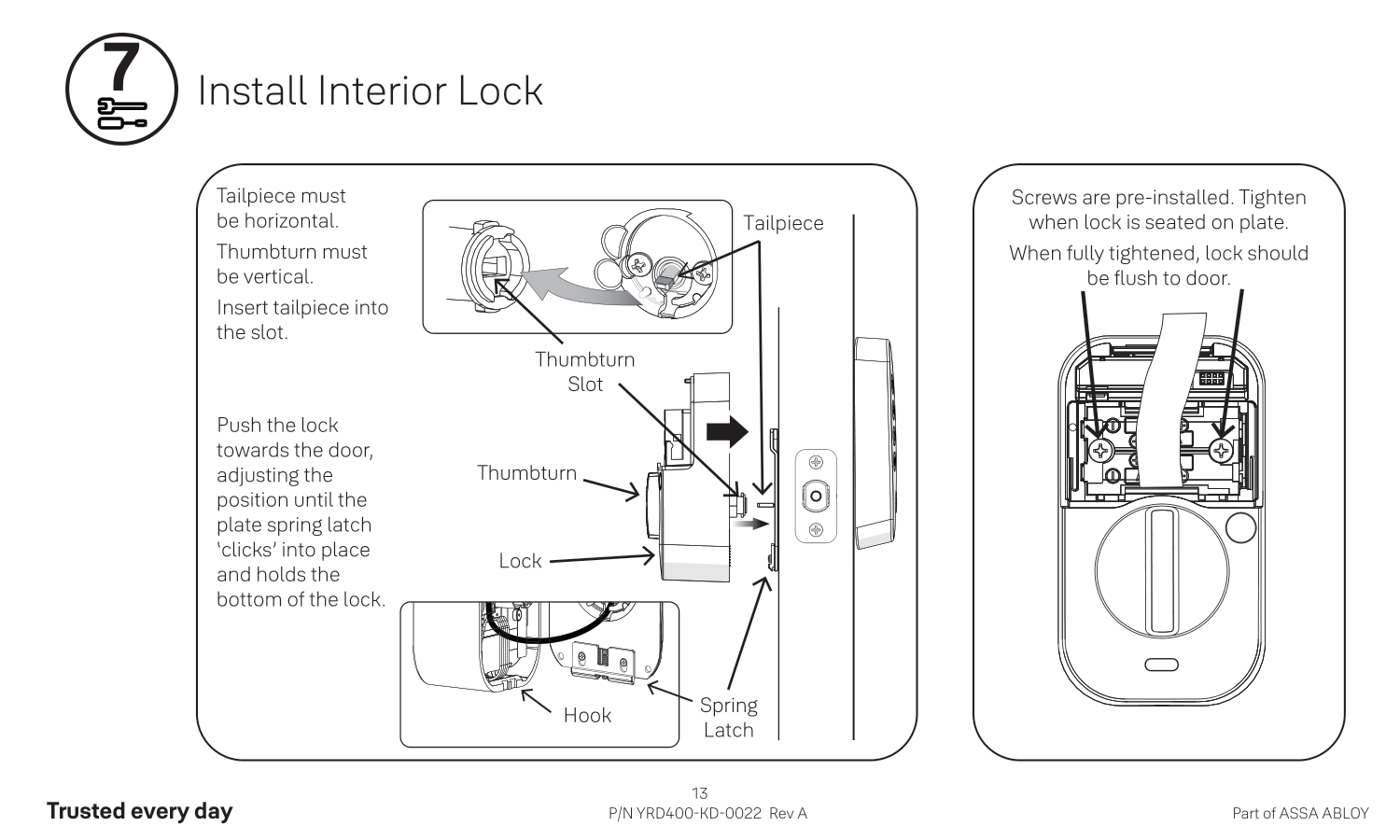 Yale Assure Lock 2 Keyed Deadbolt Installation Guide