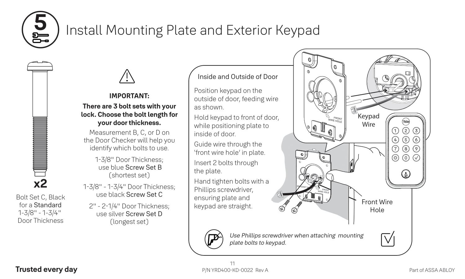 Yale Assure Lock 2 Keyed Deadbolt Installation Guide