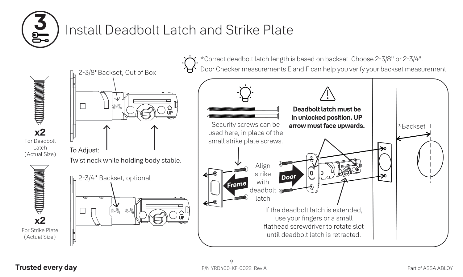Yale Assure Lock 2 Key-Free Deadbolt Installation Guide