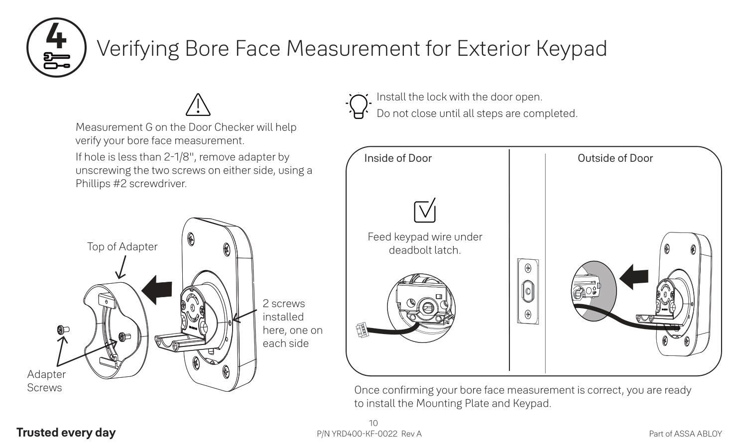 Yale Assure Lock 2 Key-Free Deadbolt Installation Guide