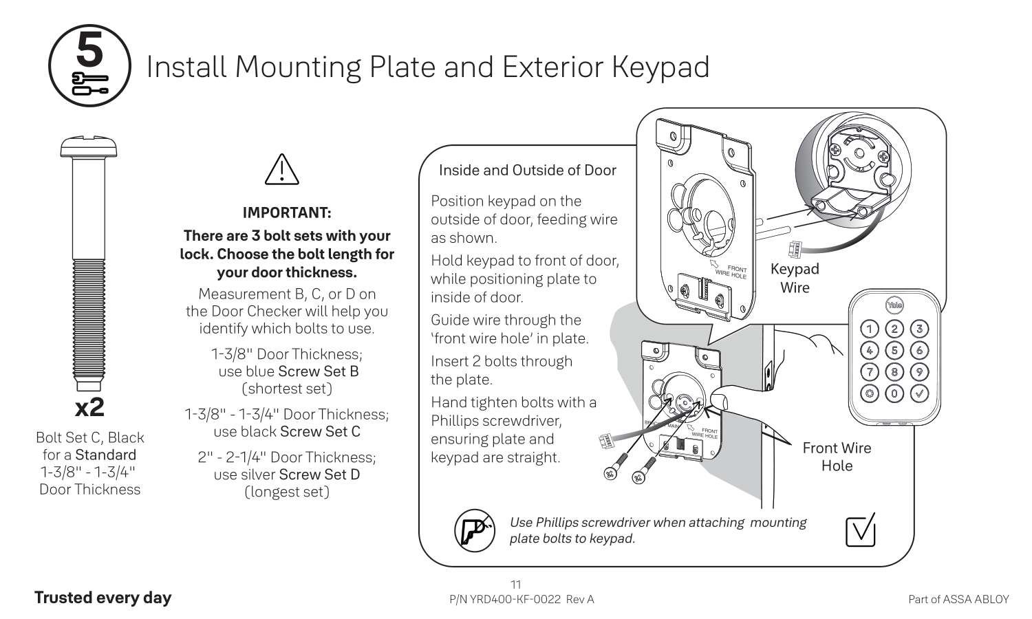 Yale Assure Lock 2 Key-Free Deadbolt Installation Guide