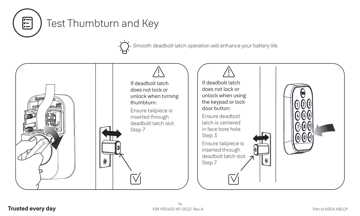 Yale Assure Lock 2 Key-Free Deadbolt Installation Guide