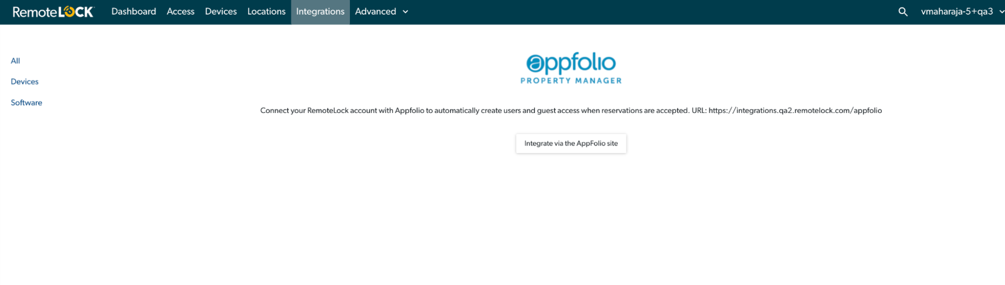 AppFolio / RemoteLock Integration
