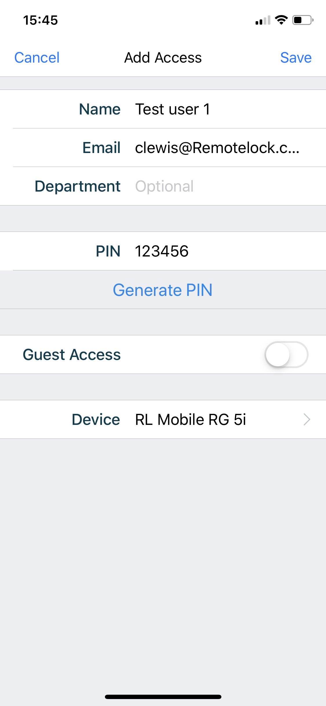 RemoteLock Mobile App Overview