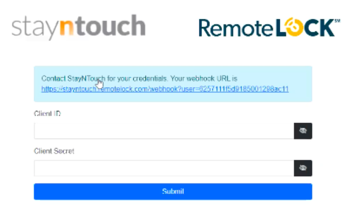 Stayntouch / RemoteLock Integration (In Pilot)