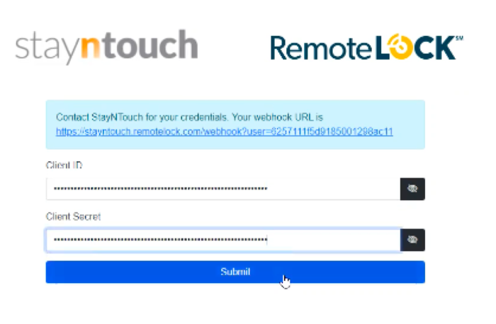 Stayntouch / RemoteLock Integration (In Pilot)