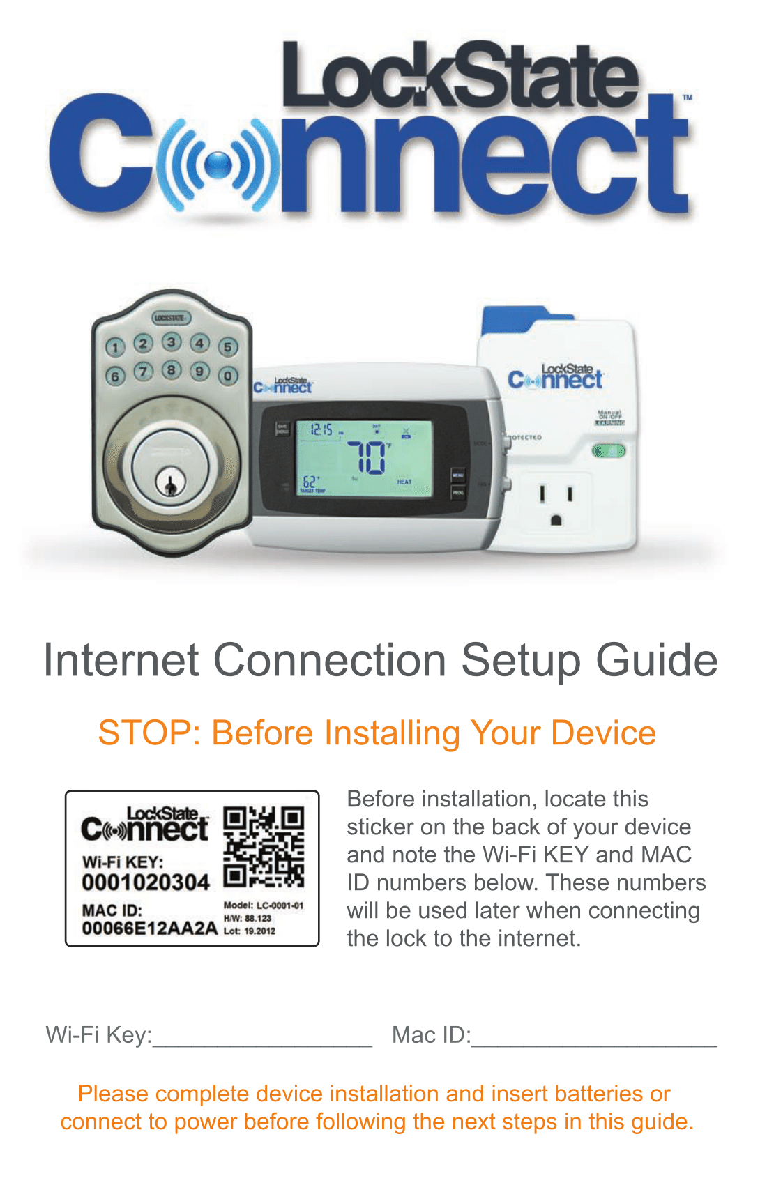 Legacy Device Wi-Fi Setup (Provisioning) Guide
