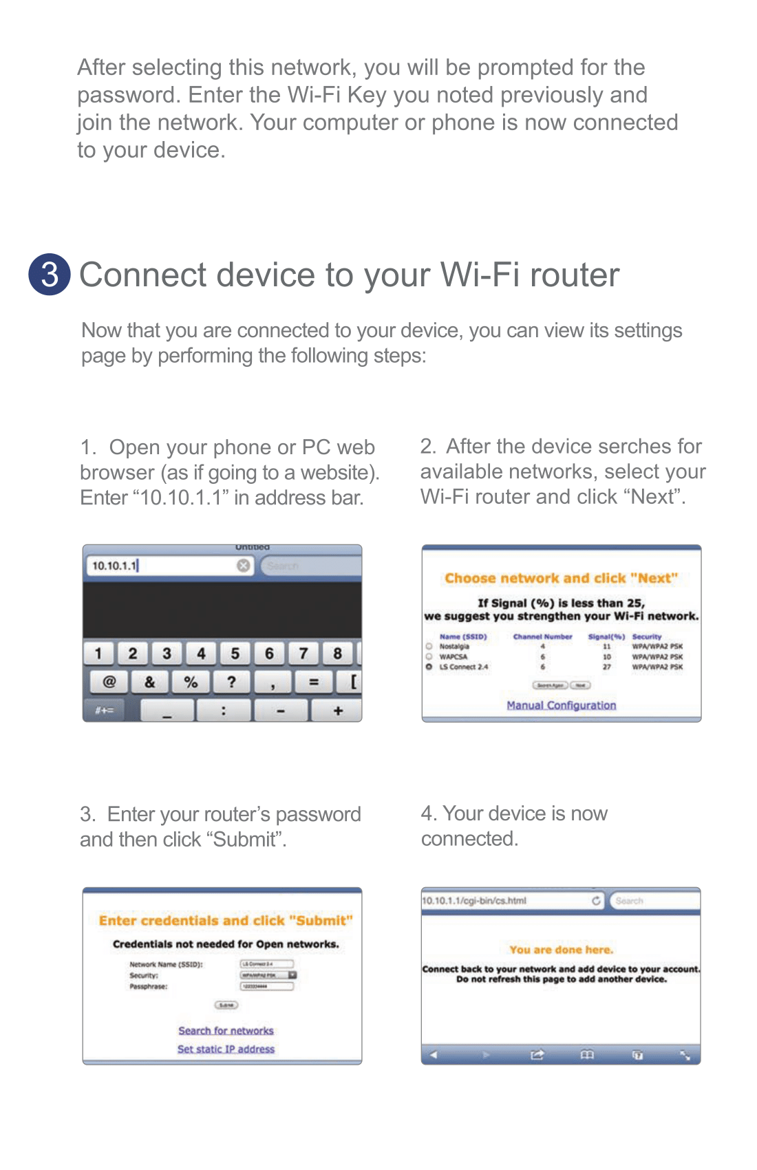 Legacy Device Wi-Fi Setup (Provisioning) Guide