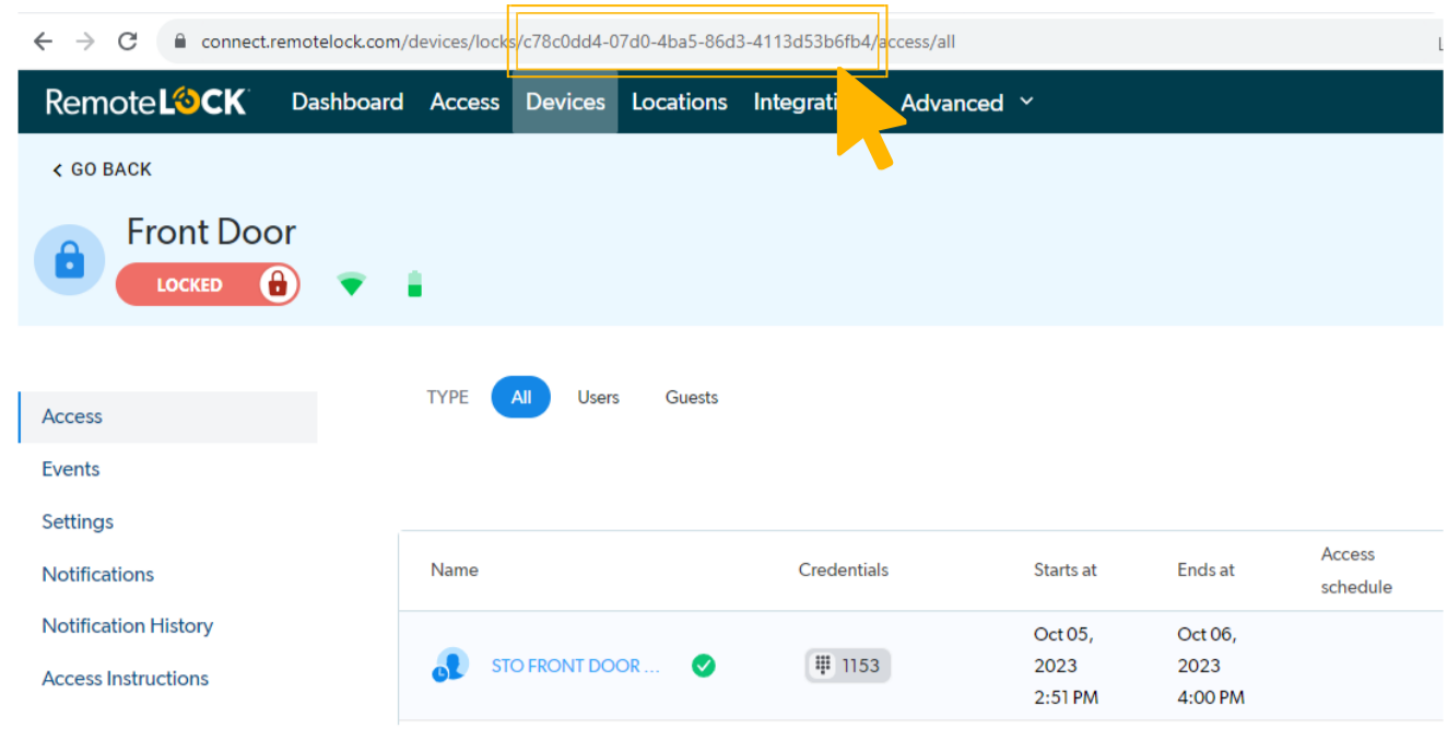 Bookerville / RemoteLock Integration